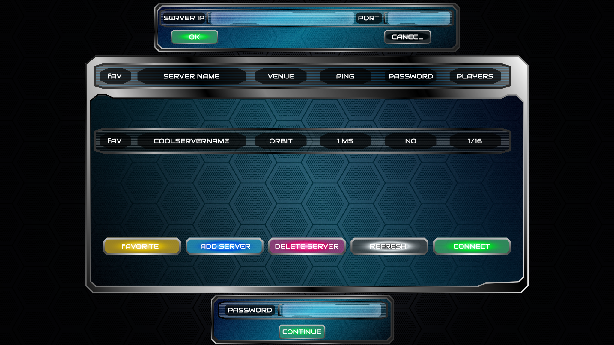 UI/UX Artist: Multiplayer Join Screen UI/UX Artist: Multiplayer Join Screen